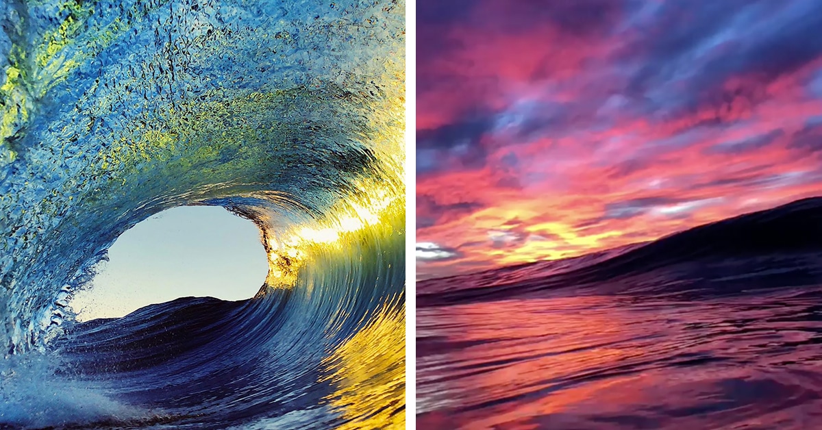 Photographer Captures Unbelievable Colors Reflected in Breaking Ocean ...