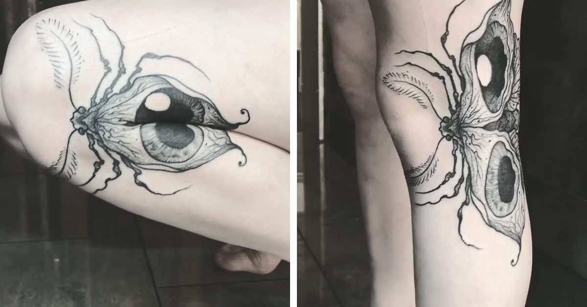 Ingeniously Articulated Tattoos Require Bending to See the Full Image ...