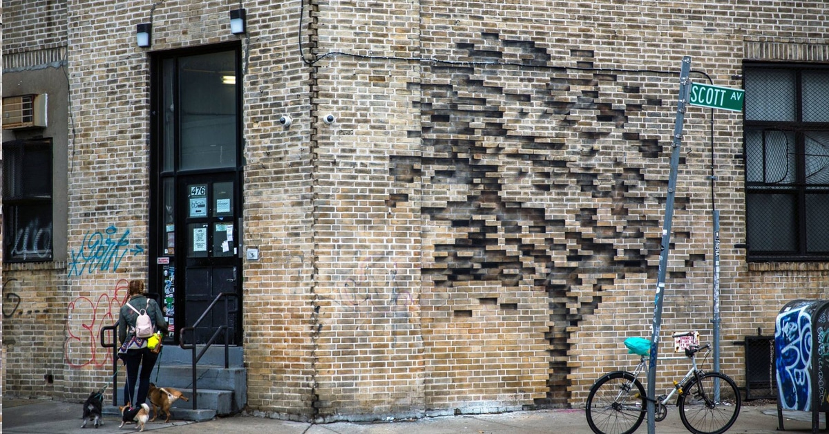 Street Artist Pejac Is Making Trees Sprout From the Bricks of New York ...