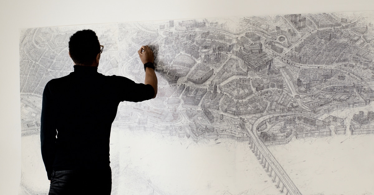 Artist Travels Across Britain to Create Detailed Pen Drawings of All 69 ...