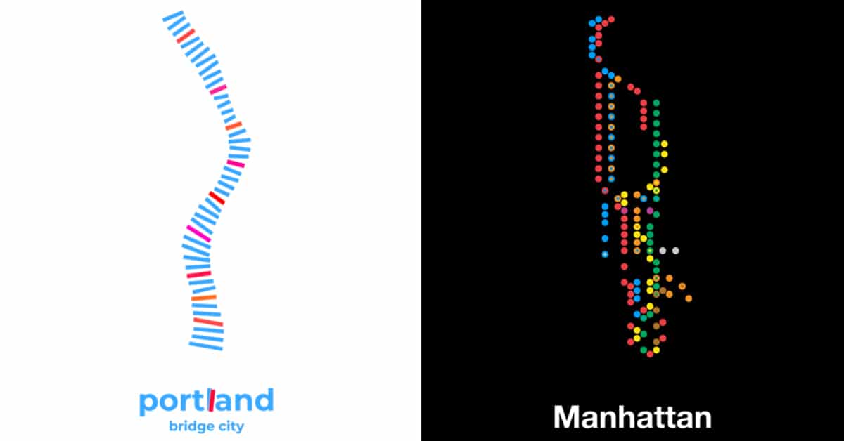 Cycling Designer Creates Minimalist Maps of Places He Visited During ...