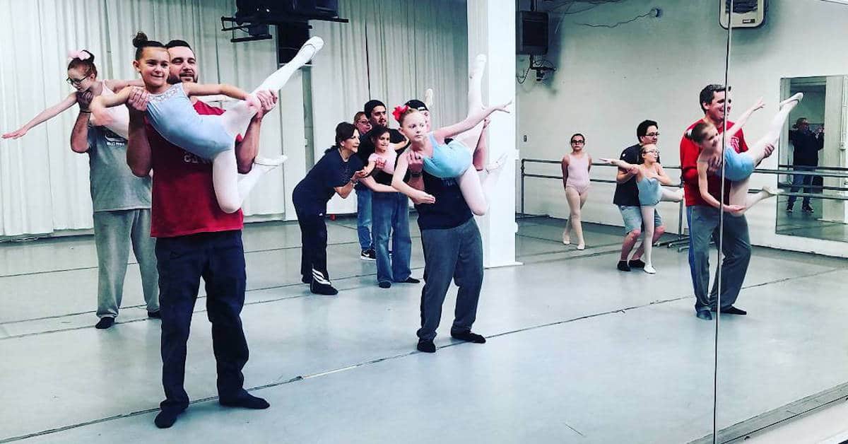 Loving Dads Join Their Daughters in Ballet Class for Heartwarming Dance ...