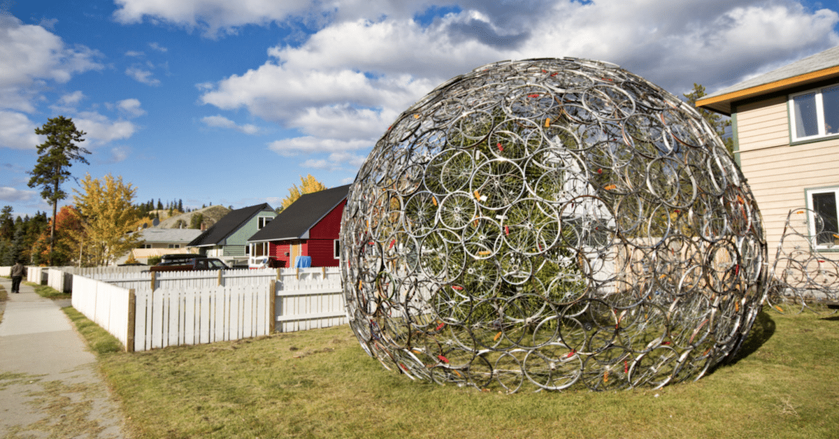 Repairman-Turned-Artist Crafts an Eye-Catching Dome Using Recycled ...
