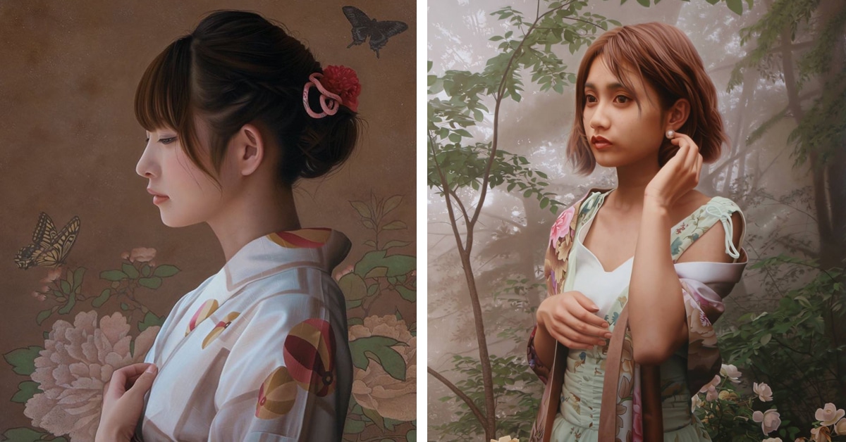 Artist Takes Months to Capture Every Detail of Japanese Women in ...