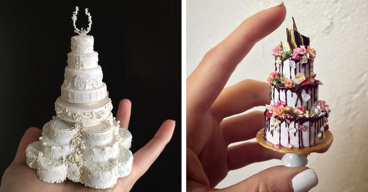 Artist Makes Mini Tower Cakes You Can Hold in the Palm of Your Hand ...