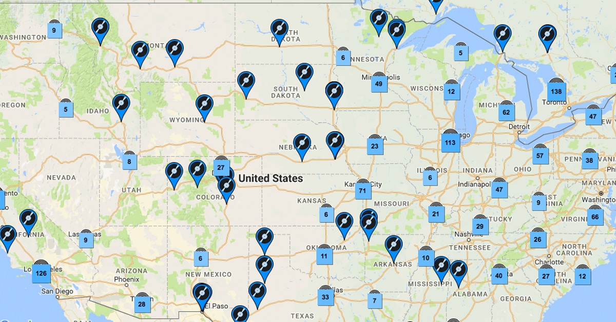 Interactive Map Pinpoints Every Vinyl Record Shop in the World | My ...