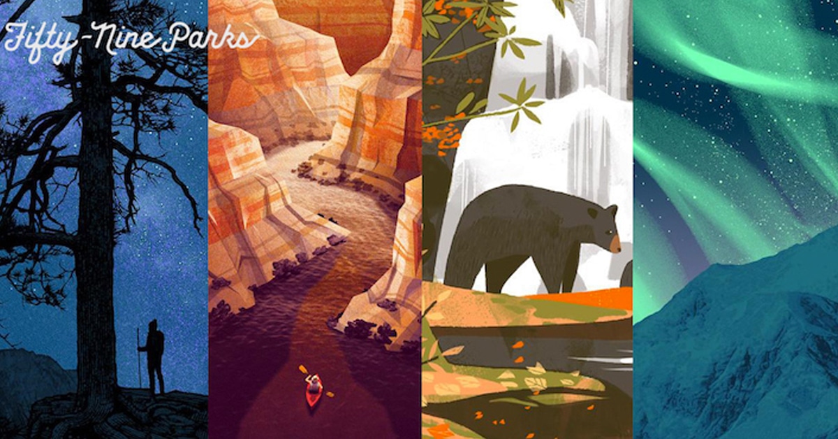 59 Retro Posters Celebrate the Colorful Diversity of America’s National ...