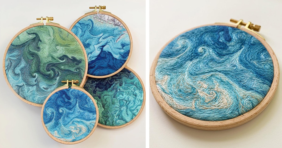 Embroidery Artist Paints With Thread to Meticulously Recreate NASA ...