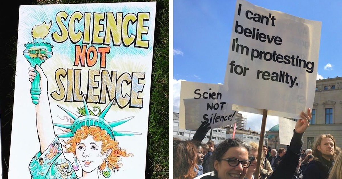 30+ Creatively Nerdy Protest Signs From the Global March for Science ...