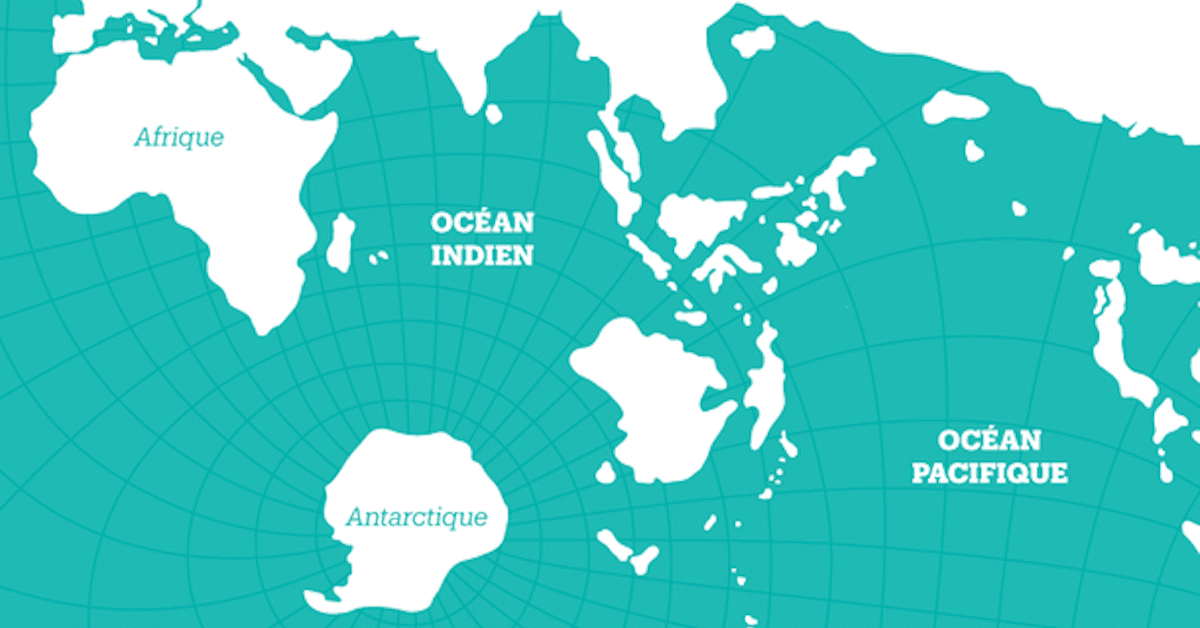 Fascinating Map From 1942 Features Oceans as the Main Focus of the ...