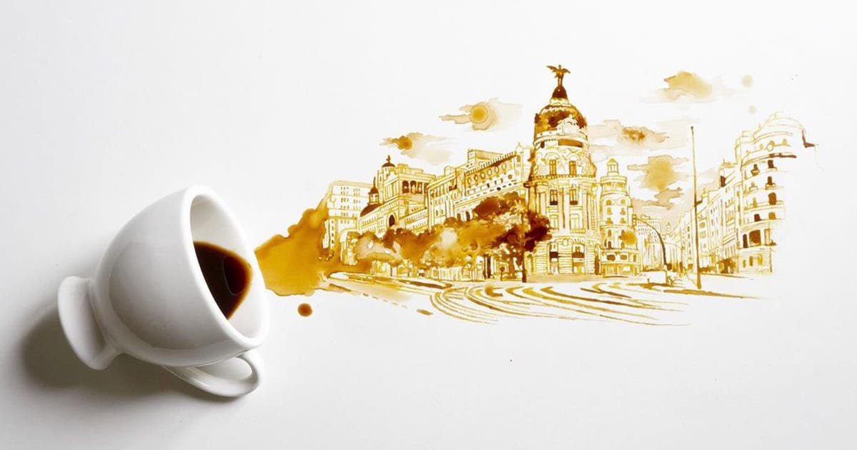 Italian Artist Creates Incredible Works of Art From Spilled Coffee | My ...
