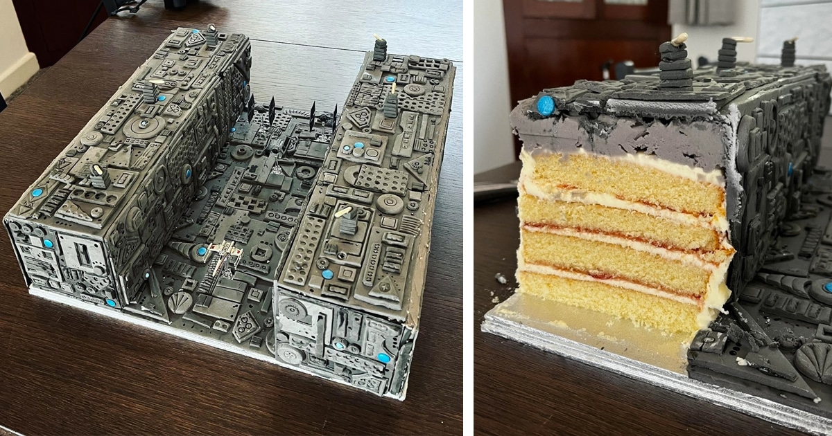 Redditor Creates Epic ‘Star Wars‘ Cake Inspired by the Death Star’s ...