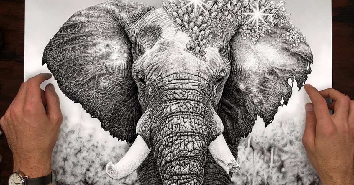 Artist Spends Hours Recreating the Beauty of Nature With Millions of ...