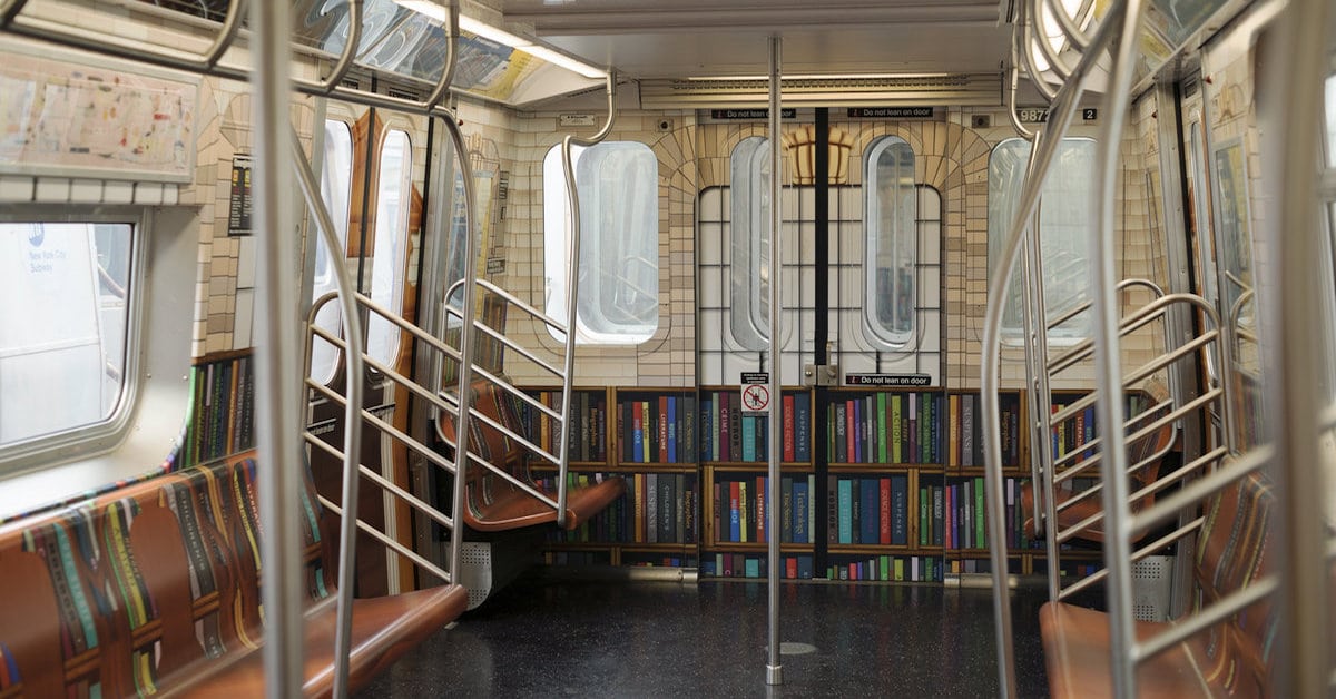New York Public Library Transforms Underground Train into a ‘Subway ...