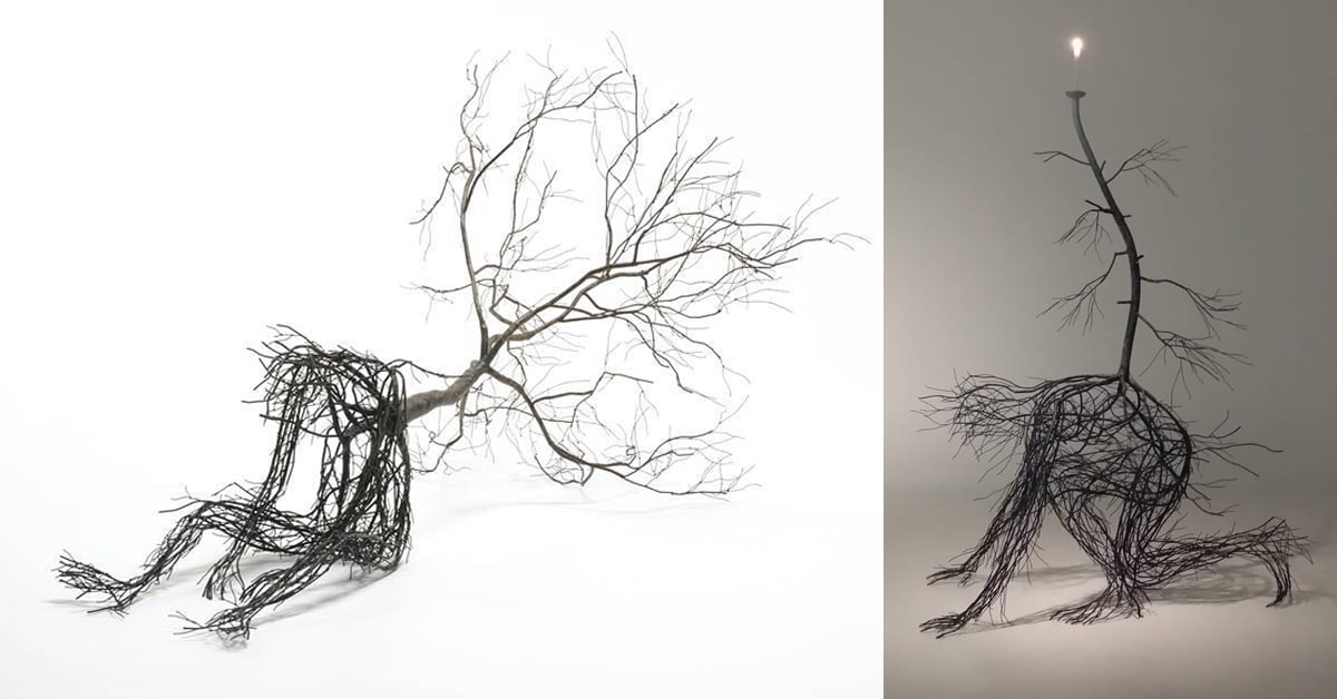 Life-Size Steel Sculptures Imagine Complex Root Systems as Human ...