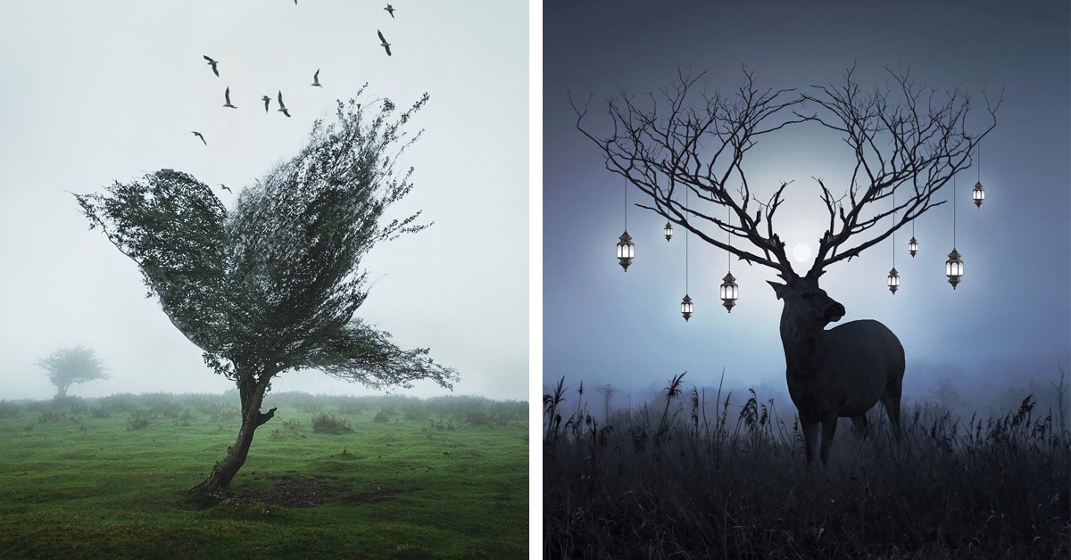 Photographer Creates Poetic Collages by Seamlessly Blending Stock ...