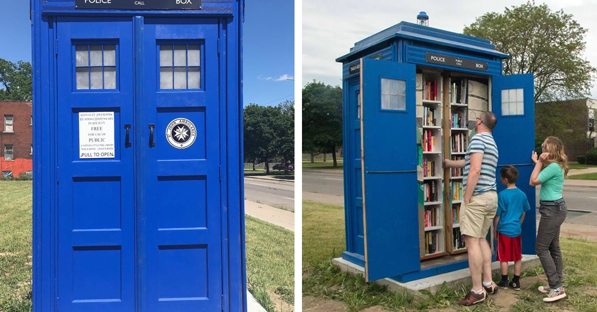 “Doctor Who” Super Fan Builds a TARDIS Library for His Detroit ...