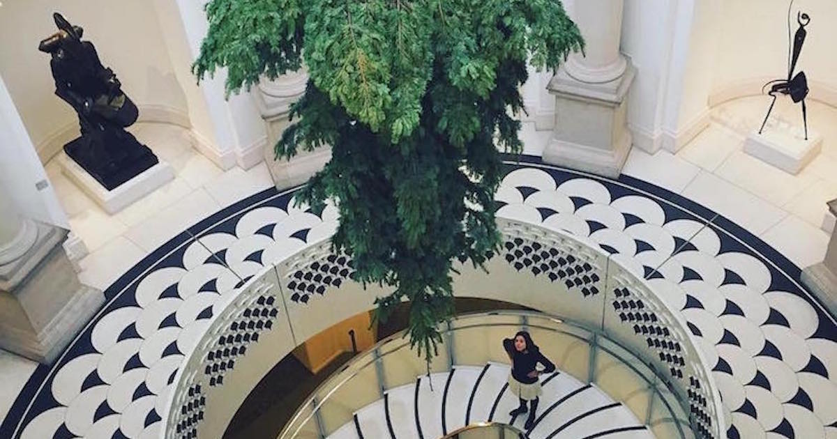 Upside Down Christmas Tree Hangs in the Halls of Tate Britain | My ...