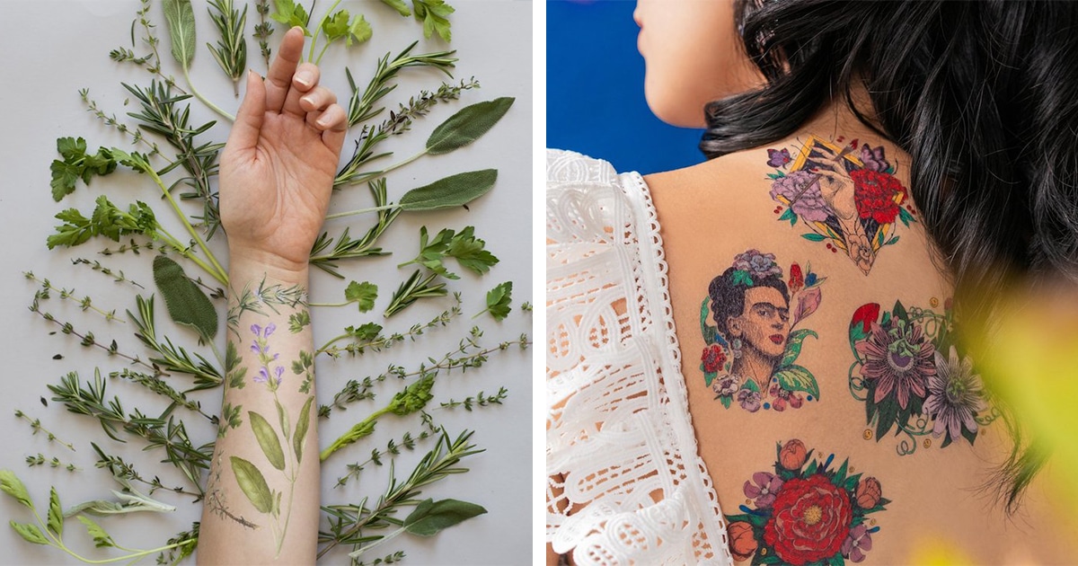 These Creative Temporary Tattoos Look and Smell Good | My Modern Met