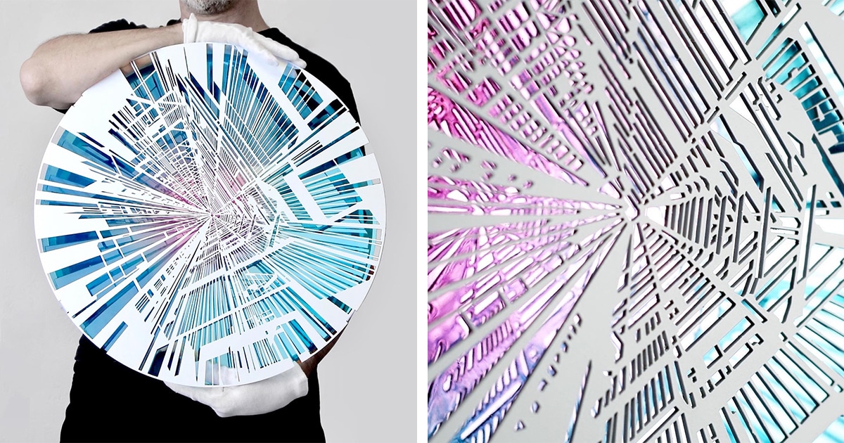 Iridescent Circular Artwork Perfectly Captures the Energy and Rhythm of ...