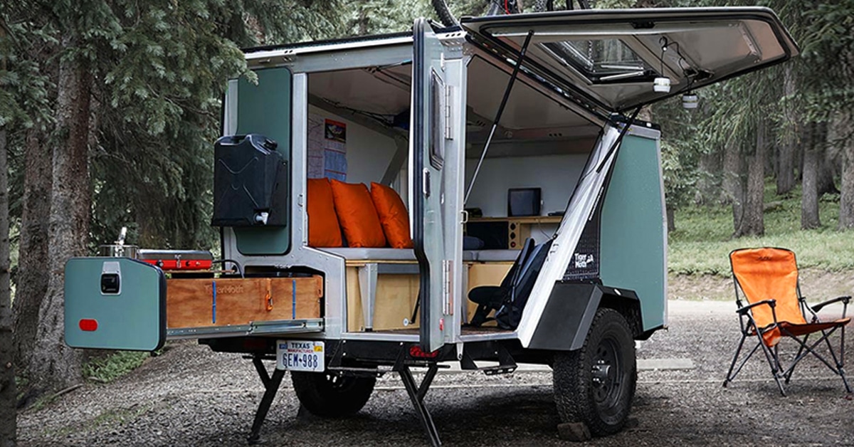 Rechargeable Lightweight Camper Equipped for Over a Week of Off-the ...