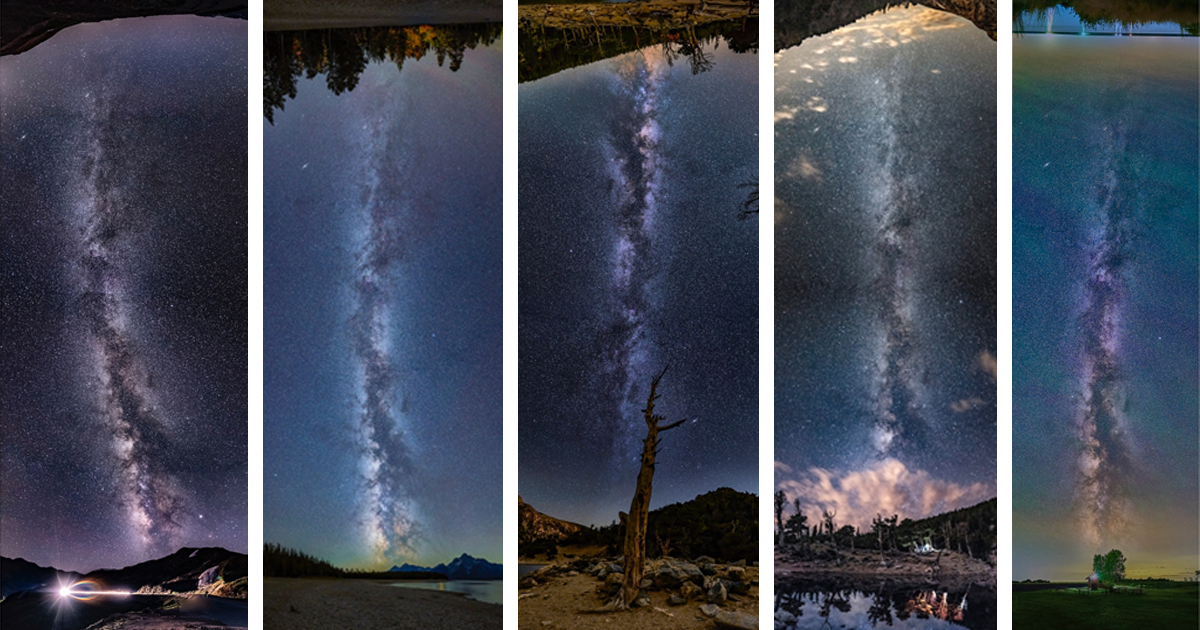 Astrophotographer Takes Creative Milky Way Pictures Using Vertical ...