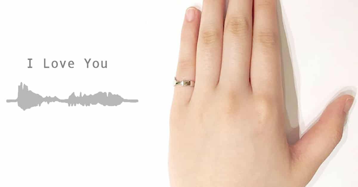 Designers Transform Loved One’s Voices into Custom Sound Wave Rings ...
