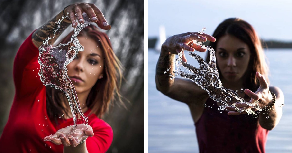 Photographer Captures “Water Bender” Turning Liquid into Sculptures ...