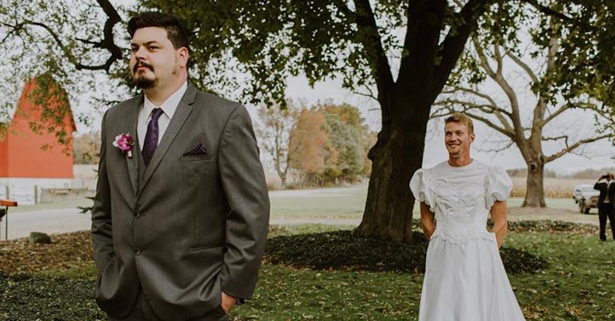 Bride Pranks Groom by Sending His Best Friend in Place for “First Look ...