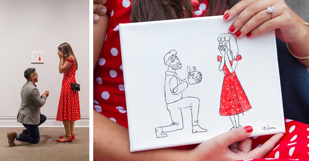 Man Proposes to Girlfriend by Hanging Artwork in the Metropolitan ...