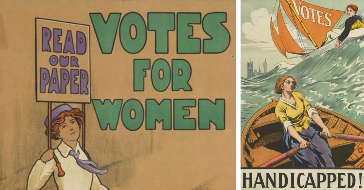 Collection of Women’s Suffrage Posters Is On View for First Time in 100 ...