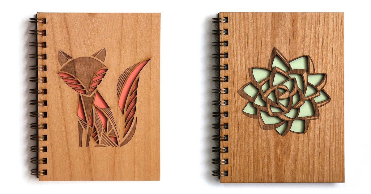 Store Your Hopes and Dreams Inside These Laser-Cut Wood Journals | My ...