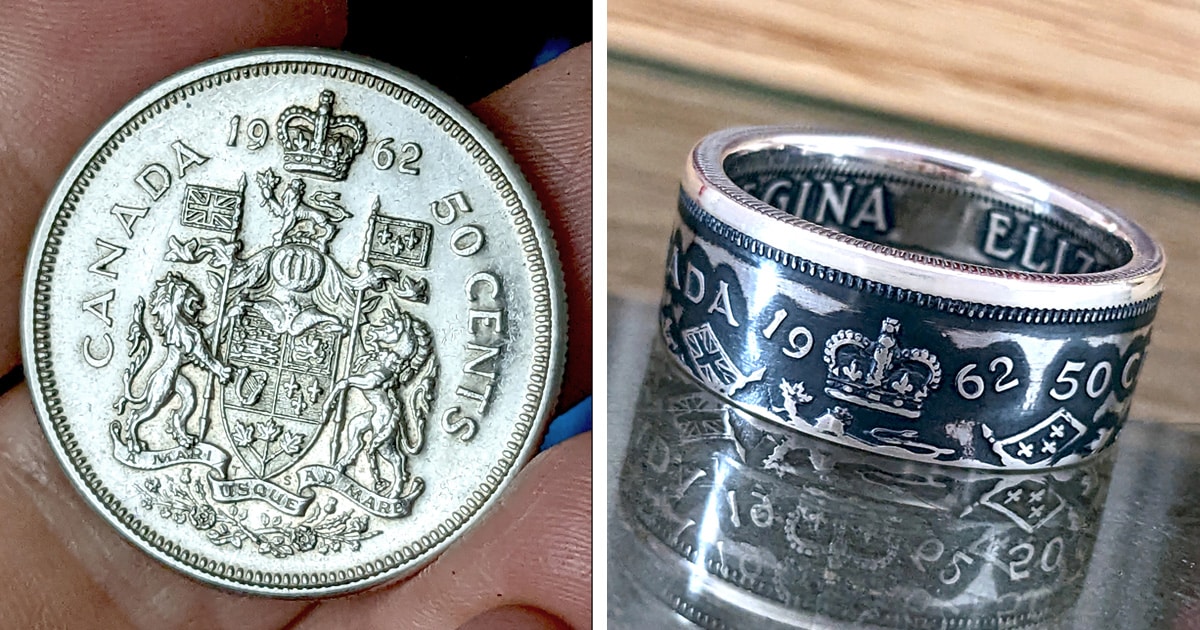 Artisan Transforms Coins Into Unique Rings That Keep Memories Alive ...