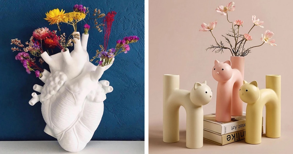 15 Fabulous Flower Vases Offering Creative Ways to Display Your Blooms ...